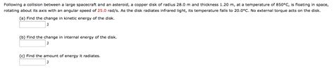 solved following a collision between a large spacecraft and