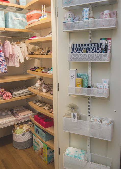 A Neat Elfa Nursery Makes Use Of Vertical Space Container Stories