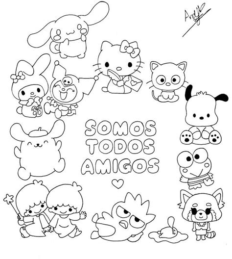 Sanrio Imagenes Para Colorear Imagenes Para Colorear De Kuromi