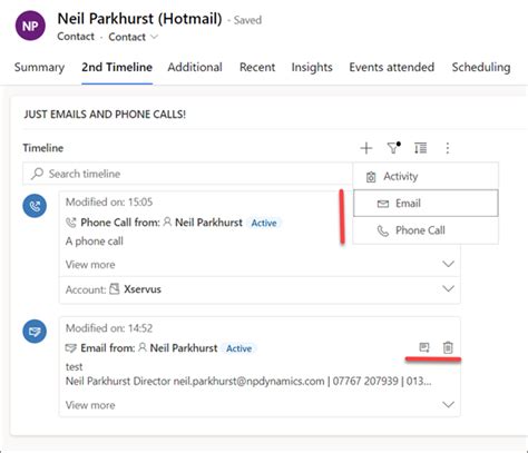 Two Timelines On One Dynamics 365 Form Microsoft Dynamics 365