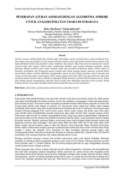 pdf penerapan aturan asosiasi dengan algoritma apriori untuk analisis