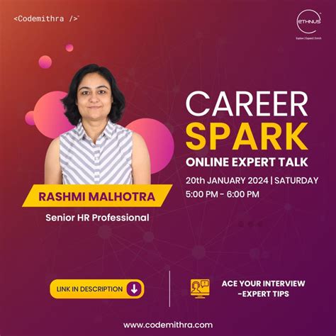 Join Our Webinar On Job Interviews With Rashmi Malhotra Ethnus Posted