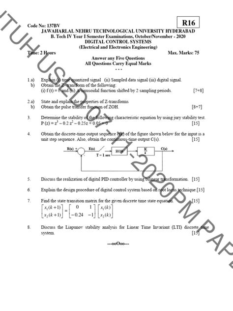 digital control system 1 download free pdf applied mathematics