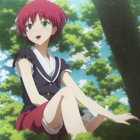 Anime Girl Sitting In A Tree Rstablediffusion