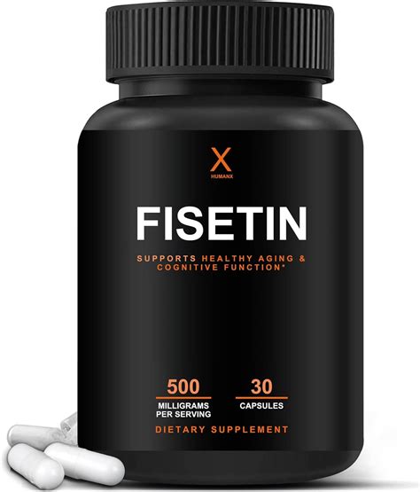 Buy HUMANX Fisetin 500mg - 98% Pure Fisetin Supplement - USA Third ...