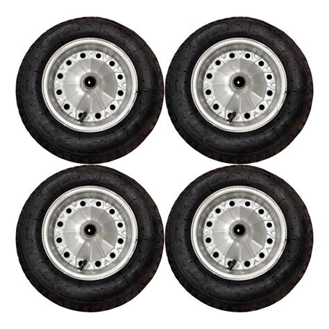 Kit 4 Roda Pneucamara 350x8 Sem Rolamento Metalosa Shopee Brasil