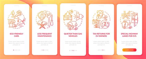 Ev Benefits Onboarding Mobile App Page Screen 3159696 Vector Art At Vecteezy