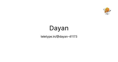 Dayan — Teletype