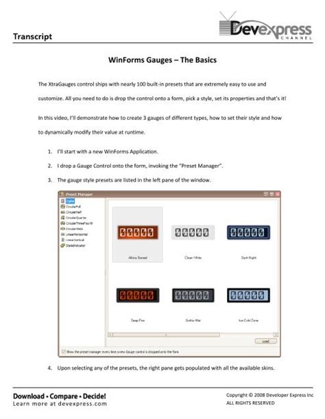 Winforms Gauges â The Basics Devexpress