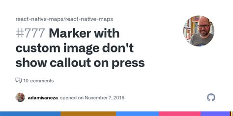 Marker With Custom Image Dont Show Callout On Press · Issue 777