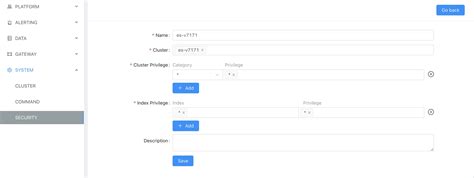 how to assign different elasticsearch cluster access permissions to
