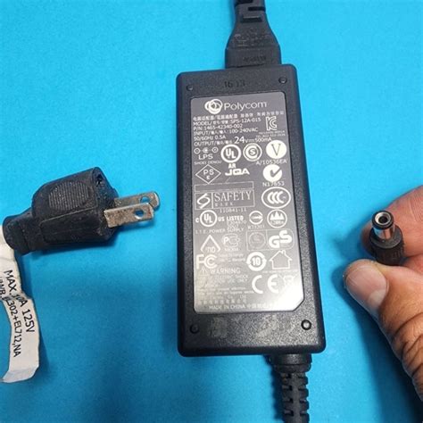 Nguồn Adapter điện Thoại Hội Nghị Polycom Soundpoint Ip 450 24v 500ma Hàng Chính Hãng Theo Máy