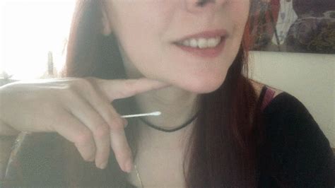 Checking Teeth Tongue Tonsils With Cotton Swab Fairy Hope In The