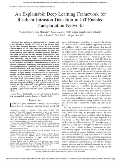 An Explainable Deep Learning Framework For Resilient Intrusion