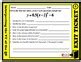 Exit Ticket Interpreting The Vertex Form Of The Quadratic Function