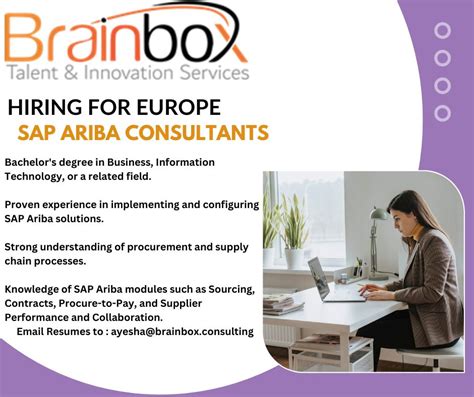 Ayesha Tarannum On Linkedin Hiringimmediately Sapconsultants Sapariba Europe Europejobs