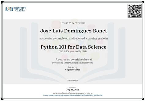 Starting The Python Learning Path Cognitive Class José Luis