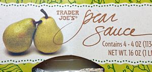 Trader Joes Pear Sauce 4 Packs Reviews Trader Joes Reviews