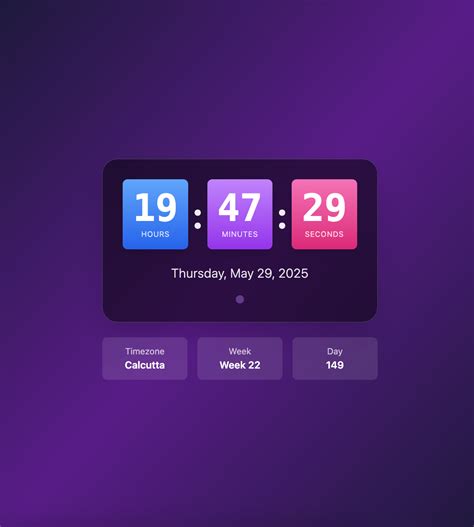 building a stunning digital clock component with react features design and technical insights