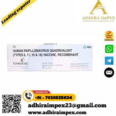 Gardasil Injection At Best Price In India