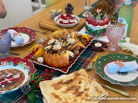 호주 가정집에서 한 크리스마스 홈파티 연말 홈파티 간단 메뉴 보일링 씨푸드 레시피와 저렴한 와인추천