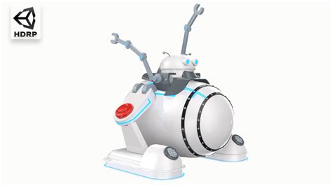 unity compatible service robot unity hdrp 3d model turbosquid 2211503
