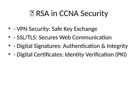 rsa algorithm detailed ccna security pptx