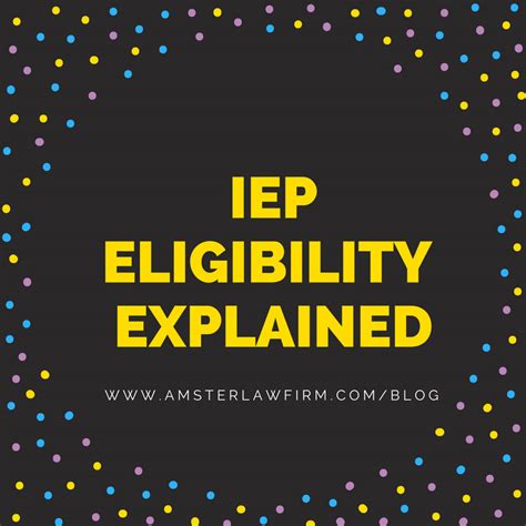Iep Guide For Special Education Eligibility • Special Education Los