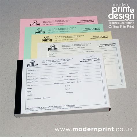 Despatch Note Printers Call 01646 682676 Today