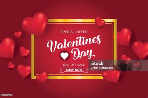 심장 발렌타인 데이 판매 배경 벡터 그림입니다 벽지 전단지 초대 포스터 브로셔 배너 2월에 대한 스톡 벡터 아트 및 기타 이미지 Istock