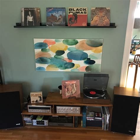 Pioneer Hpm 100 Speaker Stands Made Of Solid Walnut Etsy