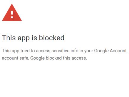 Google Sheets Error This App Is Blocked Help And Support Community Forum Distill