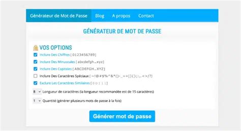 Générez Des Mots De Passe Sécurisés En Ligne Gratuitement