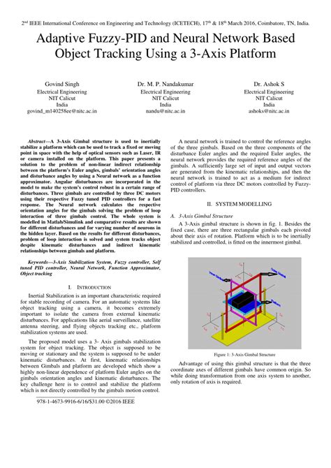 pdf adaptive fuzzy pid and neural network based object tracking using
