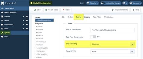 Enabling The Error Reporting On The Server Smart Slider Documentation