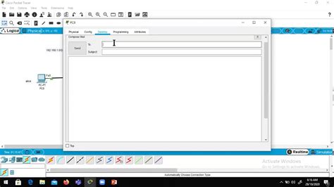 Dccn Lab 72 Email Server Configuration On Cisco Packet Tracer Youtube