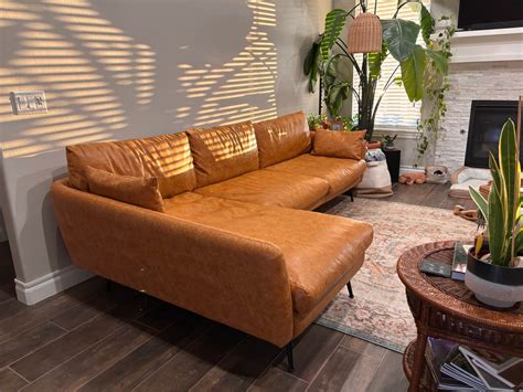 Tan Leather Sectional Couch Sofas Loveseats And Sectionals Yukon