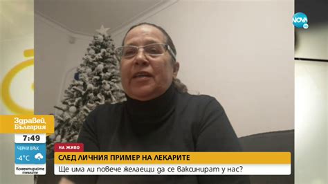 Д р Николова Чувствам се перфектно след ваксината Nova
