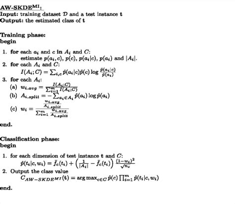 mutual information based attribute weighting with smooth kernel density
