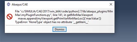 The Getmax Add On Doesnt Work In My Abaqus · Issue 2 · Vis Florumabaqus Plugins · Github