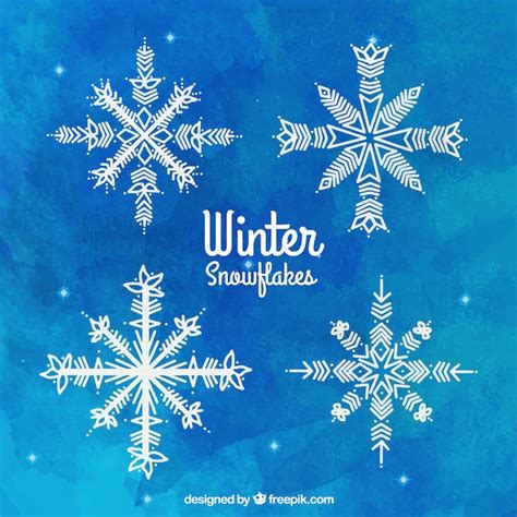 Free Vector Decorative Snowflakes Collection