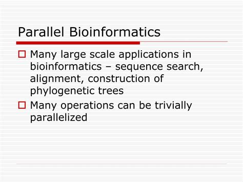 Ppt Parallel Bioinformatics Powerpoint Presentation Free Download