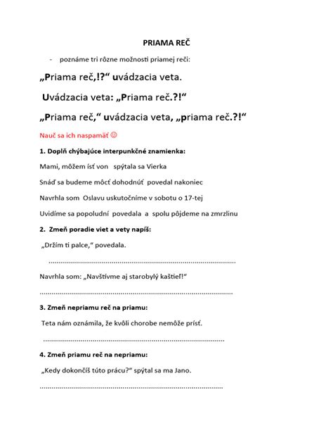Priama reč 2 | PDF