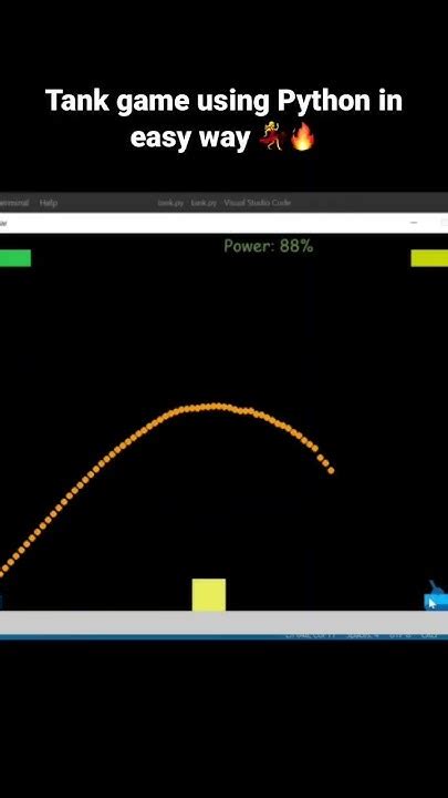 Tank Game Using Python Shorts Shortsvideo Shortsfeed Jeydurgasshre