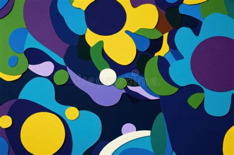 Colorful Abstract Geometric Shapes In Modern Art Design With Bold Patterns Stock Image Image