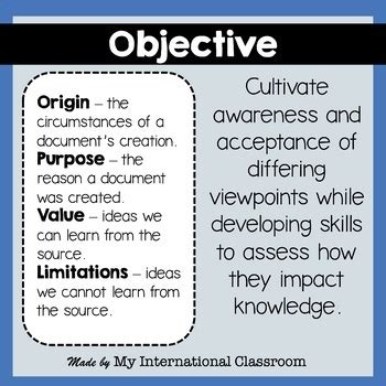 OPVL Evaluating Sources Complete Lesson Bundle By The International Classroom