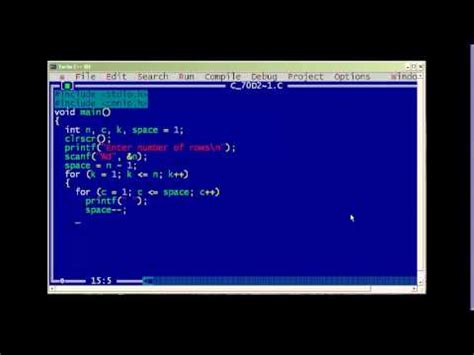 C Program To Print Diamond Pattern YouTube