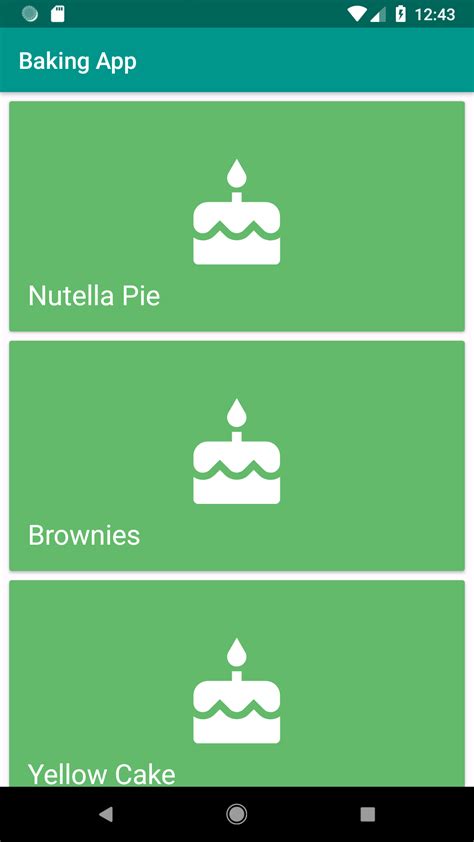 GitHub Elshadsm Baking App The Android Baking App Allows Udacitys Resident Baker In Chief