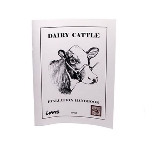 Dairy Cattle Evaluation Handbook Publications Agrilife Learn
