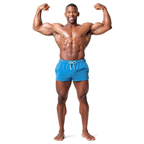 Download Muscle Man On Beach Png Flo